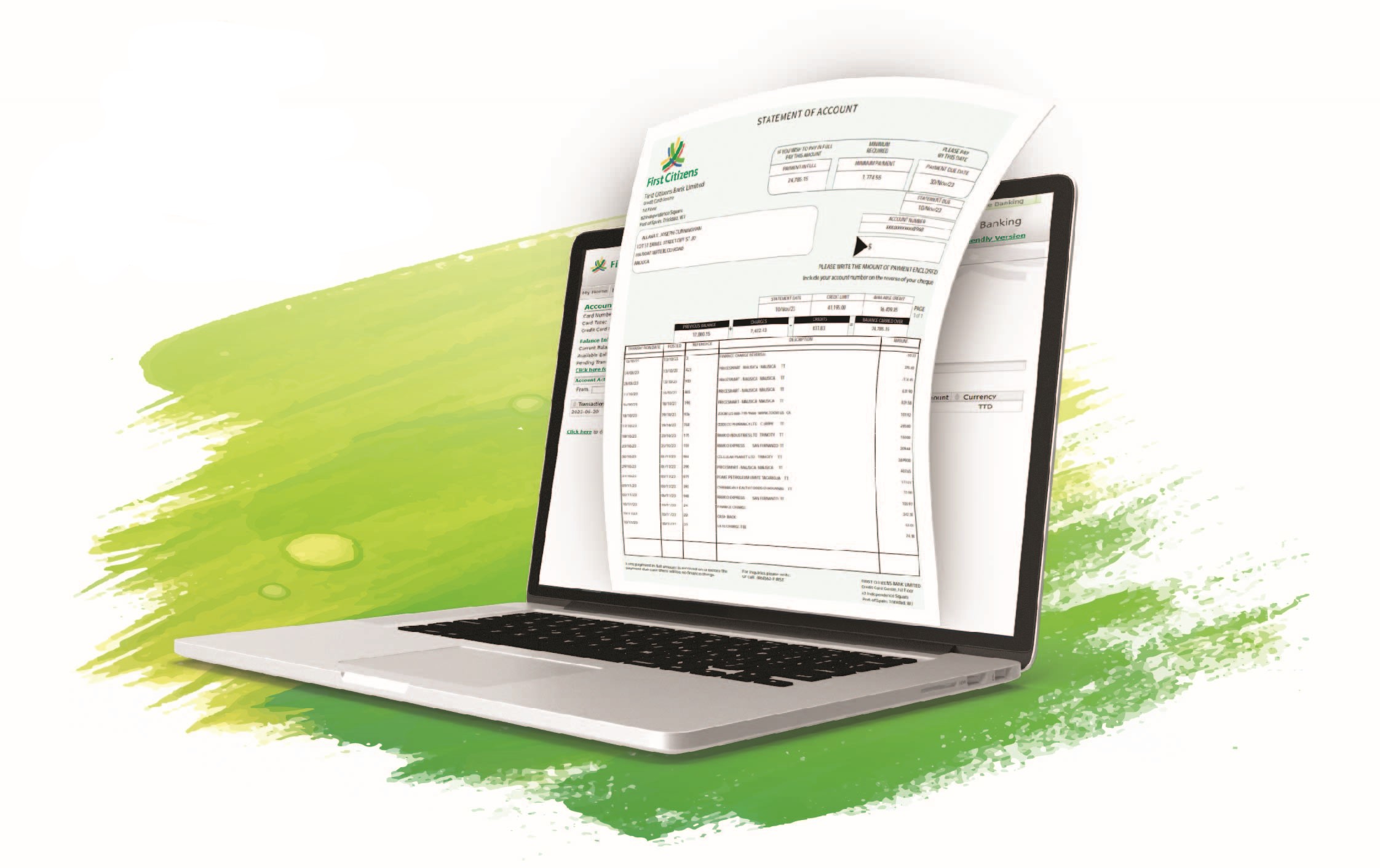 First Citizens Electronic Statements (eStatement) - Trinidad and Tobago